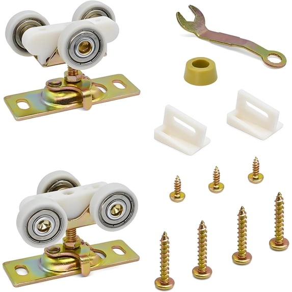 Pocket Door Rollers Replacement with 1" O.D. Wheels, Compatible 100 ...