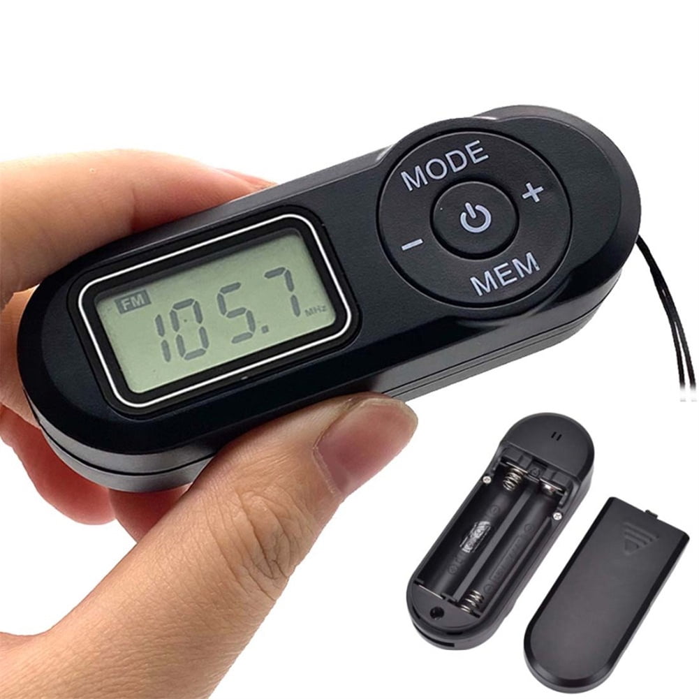 Pocket FM Radio FM 64-108Mhz Portable Sports Radio Receiver With Lcd ...