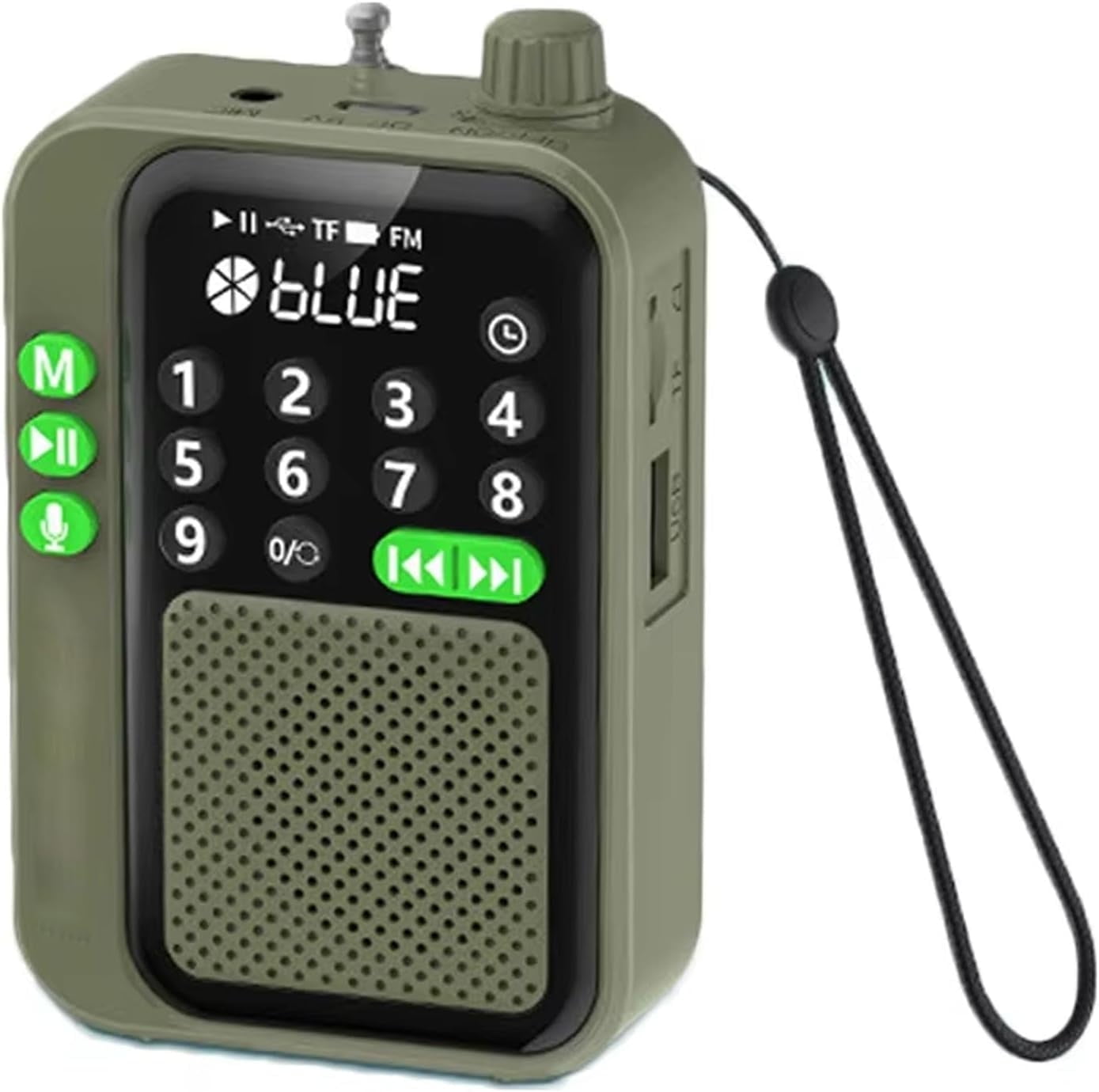 Pocket FM Radio, Mini Wireless Bluetooth Speaker, Rechargeable Handheld ...