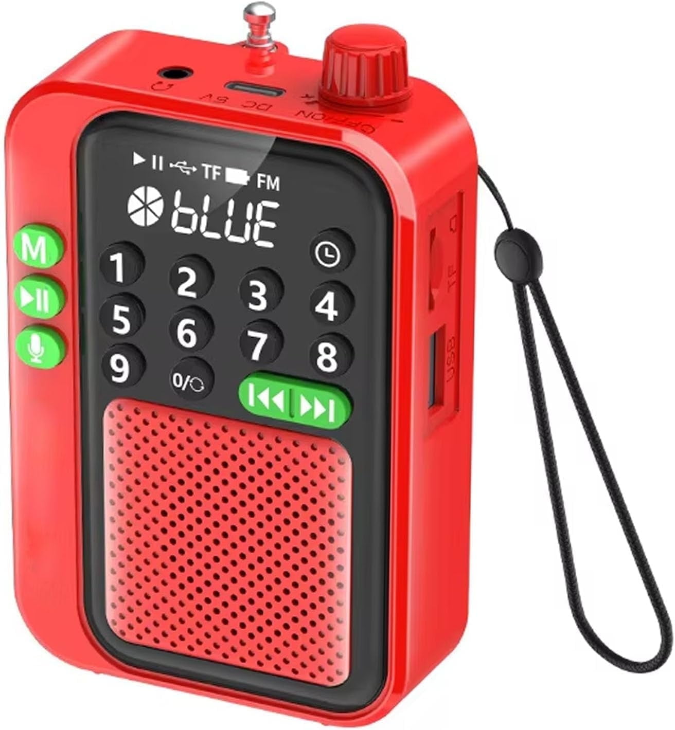 Pocket FM Radio, Mini Wireless Bluetooth Speaker, Rechargeable Handheld ...