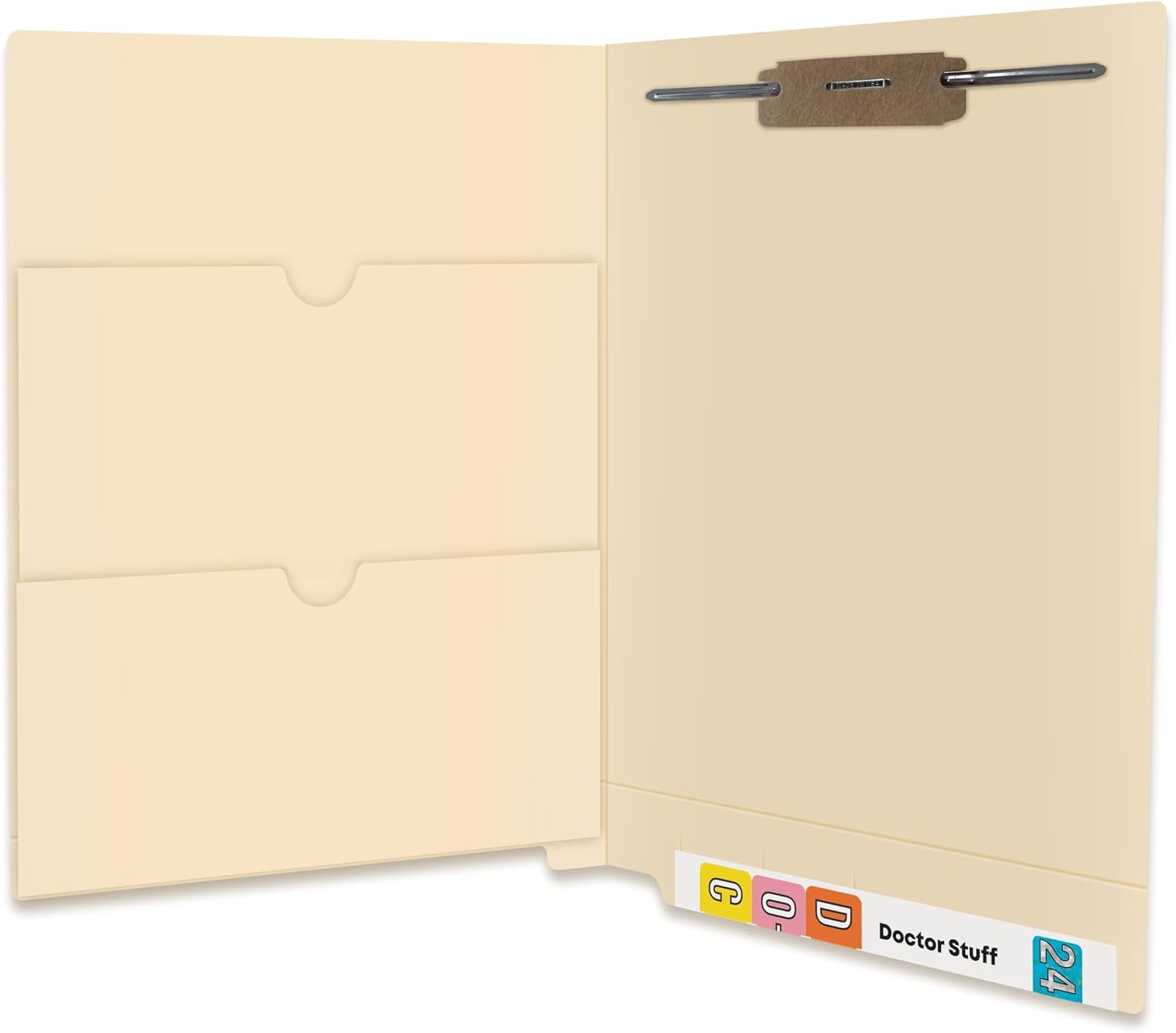 Pocket File Folders, Doctor Stuff, Reinforced End Tab Folder with ...