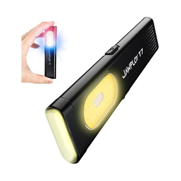 Pocket Flashlight Rechargeable EDC Flashlight, 675LM， Dual Light Source ...
