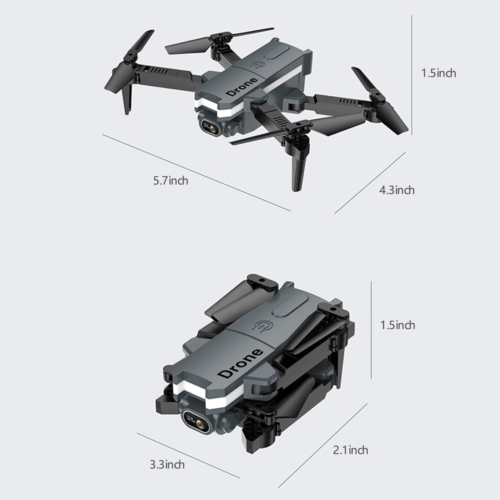 Pocket Foldable Drone With 1080P Dual Hd Cameras Altitude Hold Wifi ...
