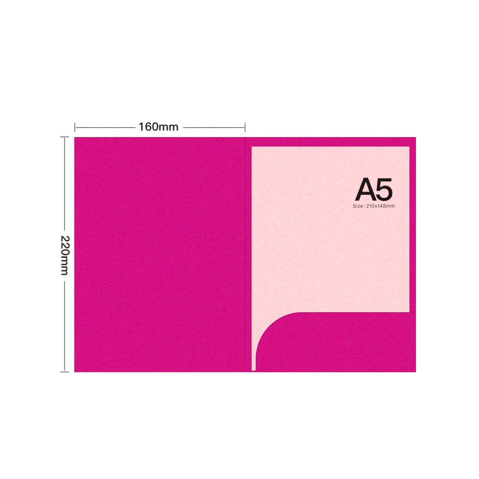 Pocket Folder L Shaped Folder Bevel Design Built in Pocket Convenient ...