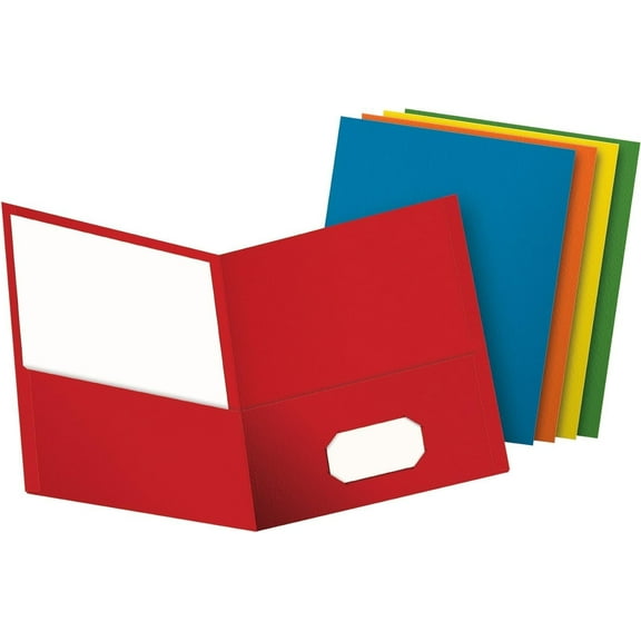 RYWESNIY Heavy Duty Plastic Folder with 3 Prongs and Clear Front Pocket ...