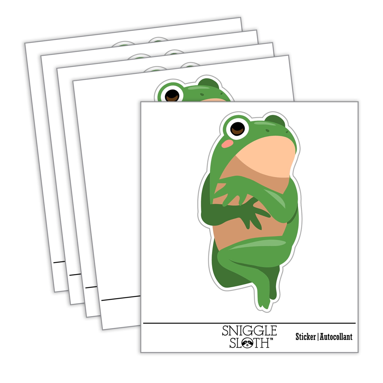 Pocket Frog Shy Toad Funny Car Window Bumper Water Bottle Phone Tablet ...