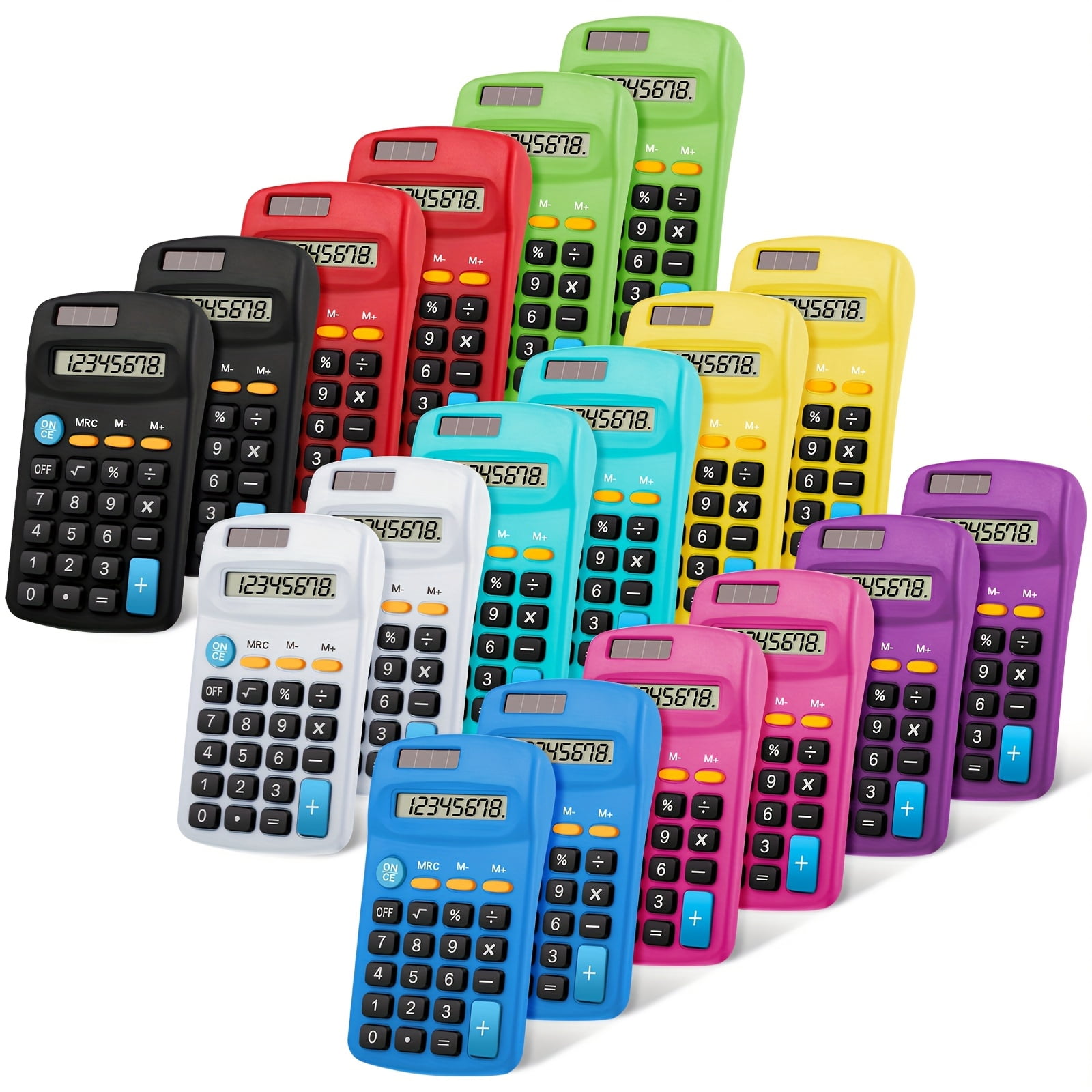 Pocket Functional Calculator, Basic Solar Cell Calculator, Bulk Mini ...