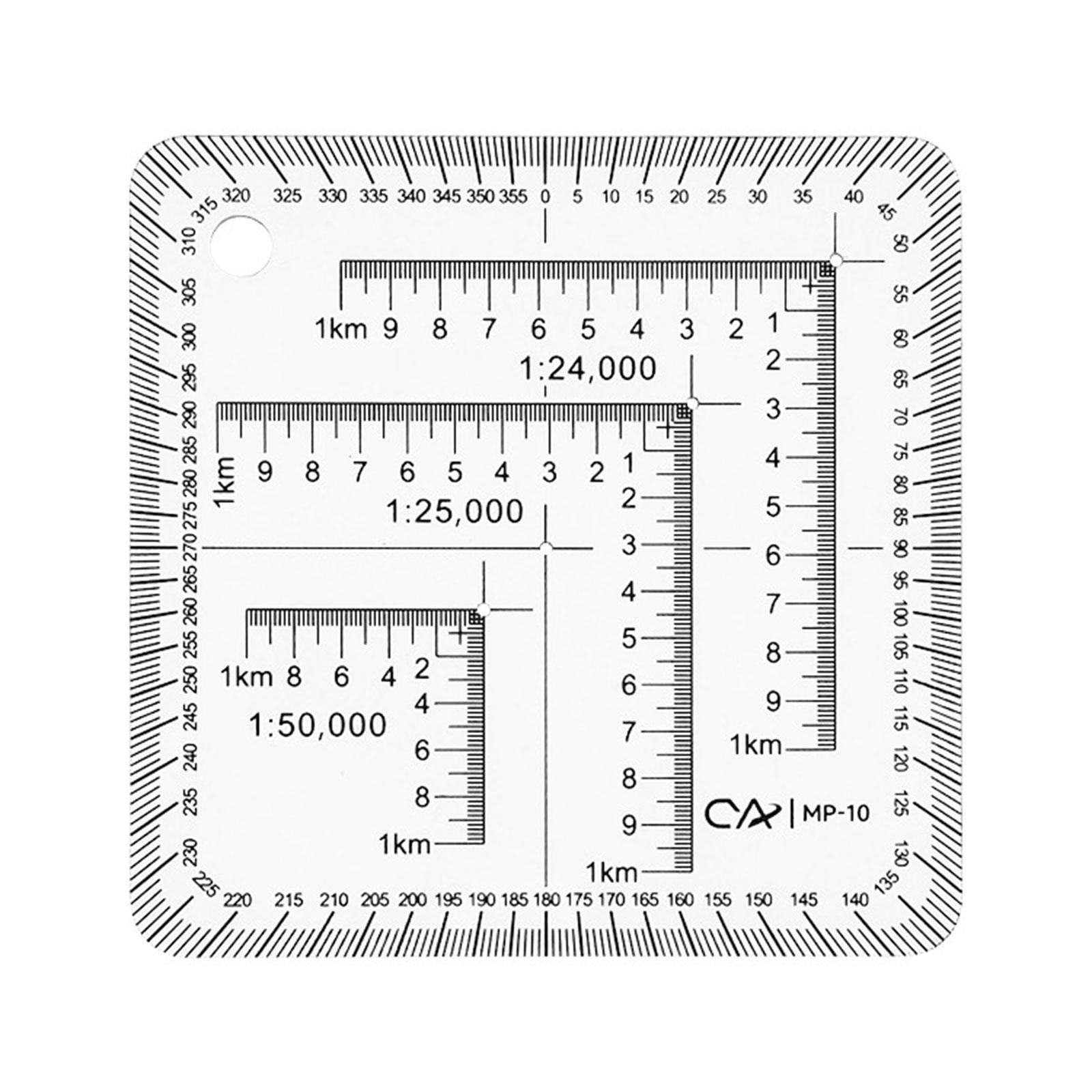 Pocket Grid Learning Protractor Easy to Use Reading Educational Degrees ...