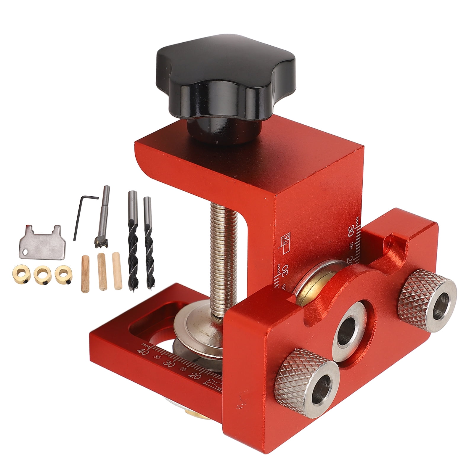 Pocket Hole Jig Kit 3 in 1 Round Dowel Woodworking Holes Locator ...