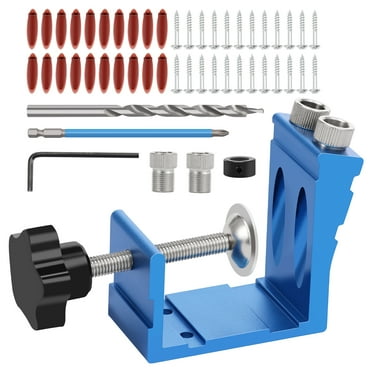 15 Pack Pocket Hole Screw Jig Dowel Drill Joinery Kit Carpenters Wood ...