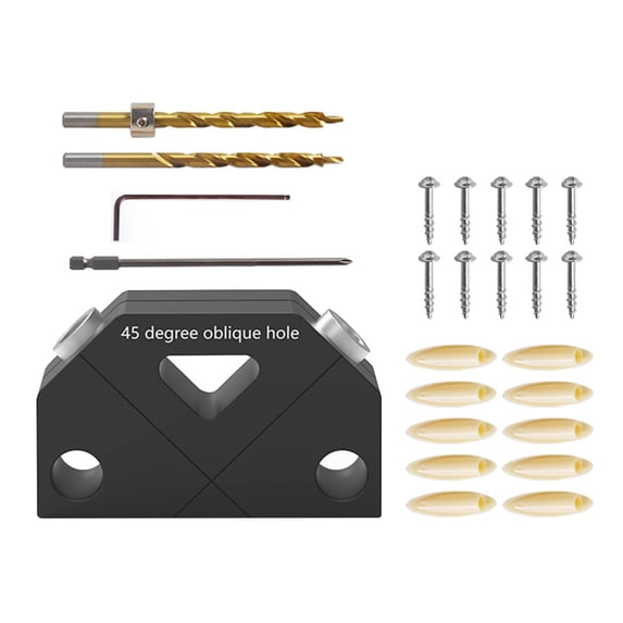 Pocket Hole Jig Kits 45 Degree Woodworking Angle Drilling Holes Angle ...