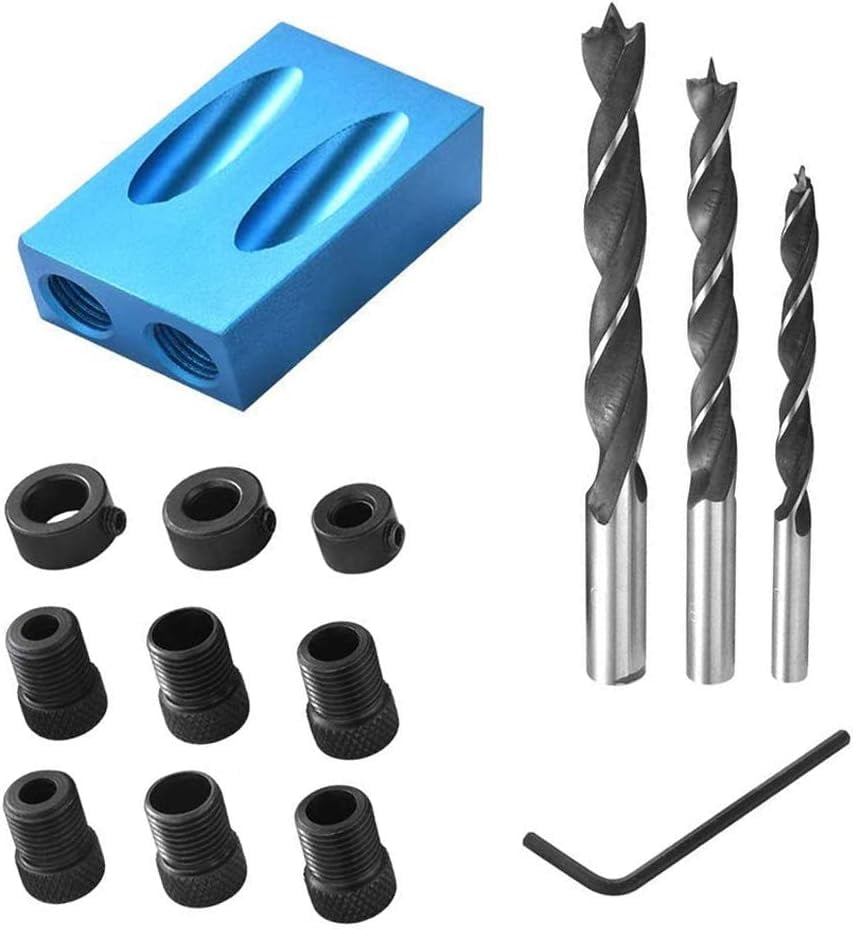 Pocket Hole Perfectionist: 14PCS Complete Woodwork Guides Joint Angle ...