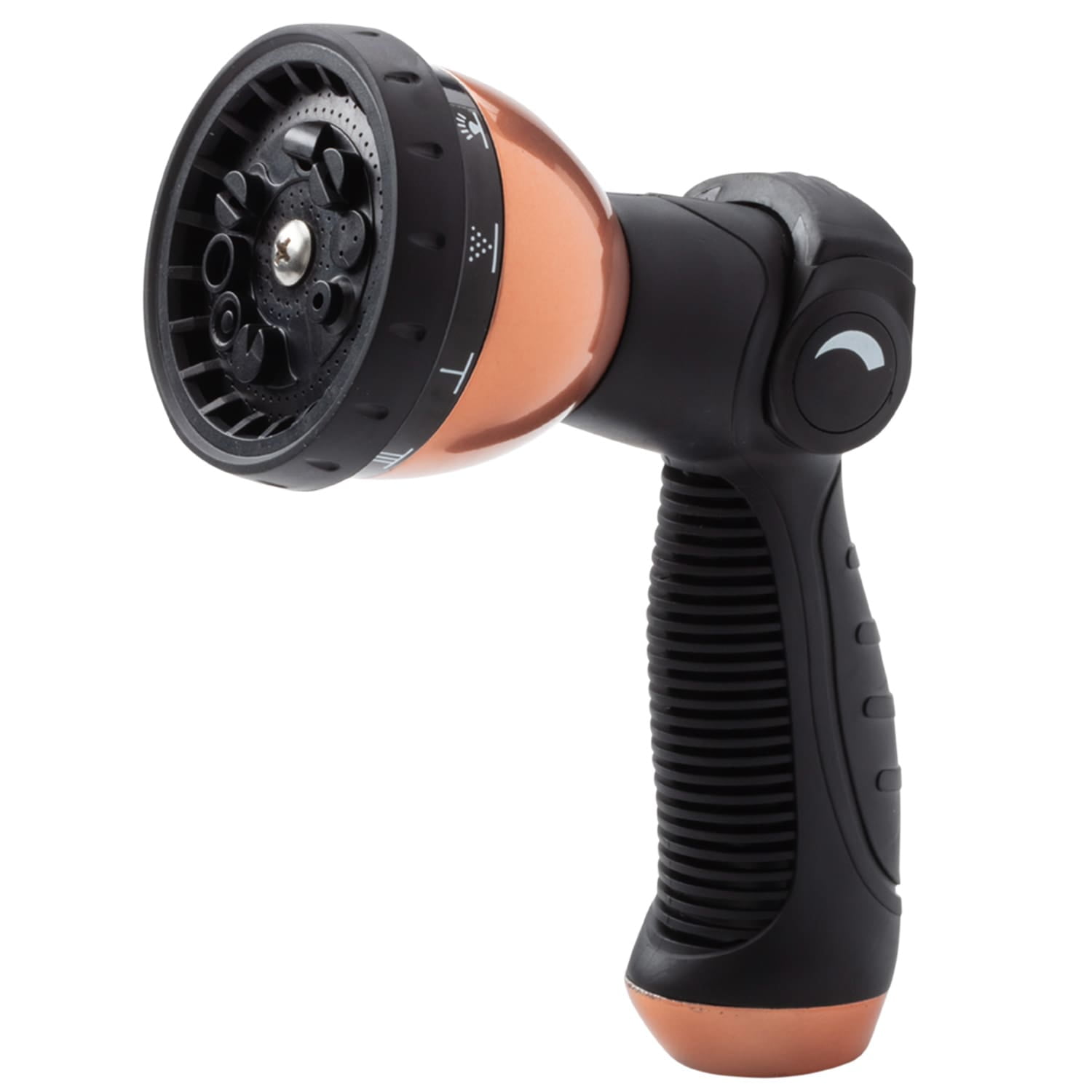 Pocket Hose Copper Bullet Spray Nozzle, 10 Watering Patterns, Ergonomic ...