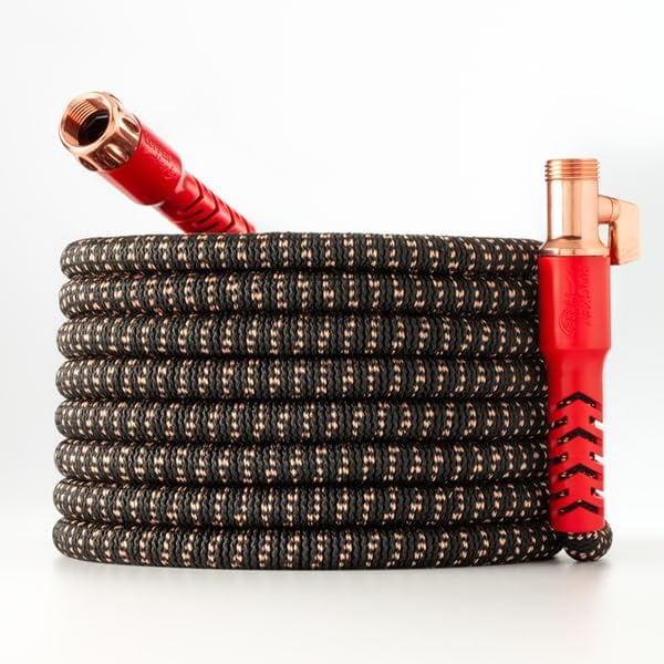 Pocket Hose Copper Head w/Pocket Pivot, Expandable Garden Hose 100 FT w ...
