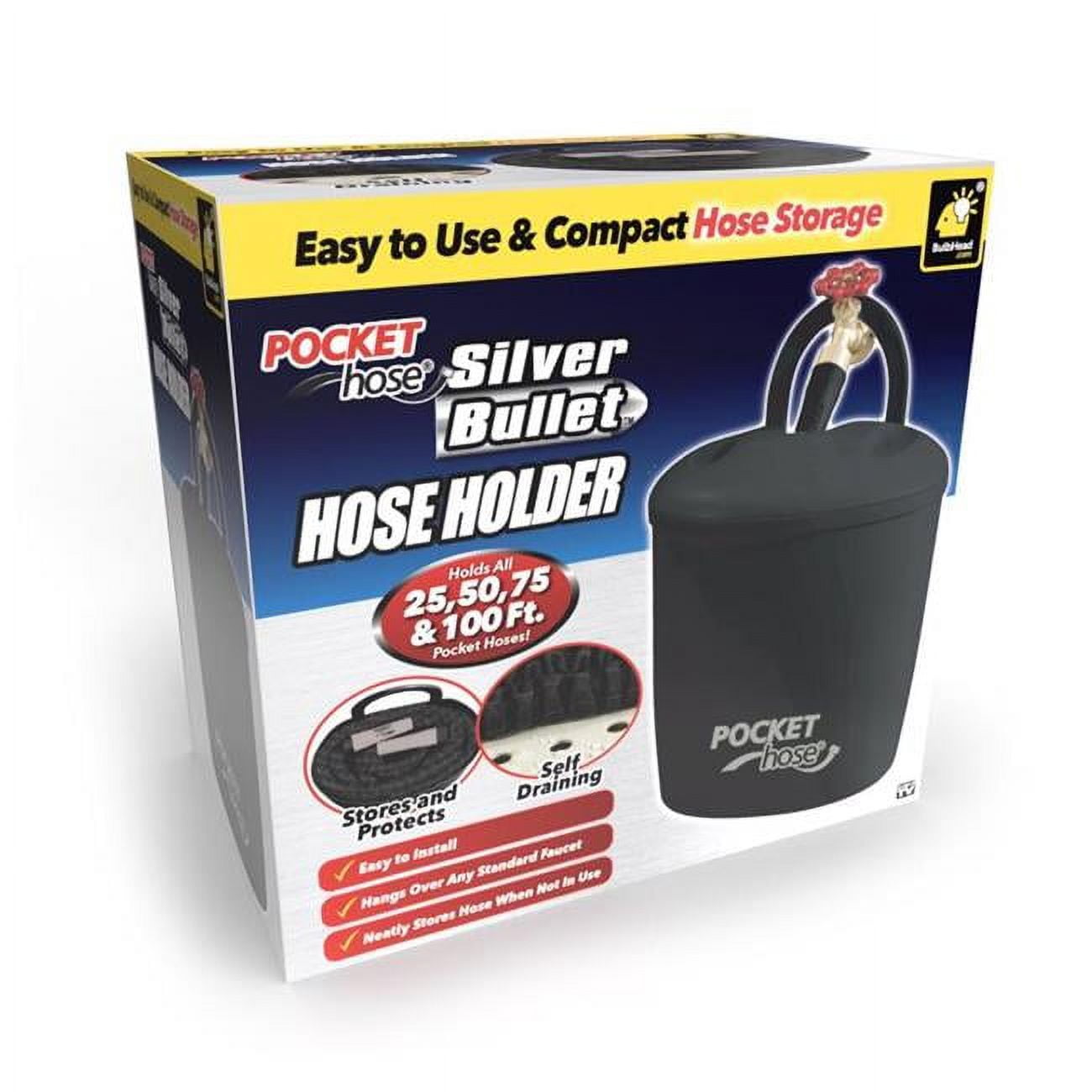 Pocket Hose Bulbhead Black Bullet Hose Holder for Water Storage ...