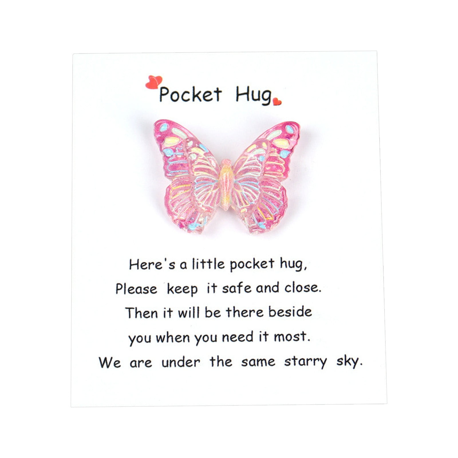 Pocket Hug Butterfly Keepsake Thoughtful Gift for Loved Ones with ...