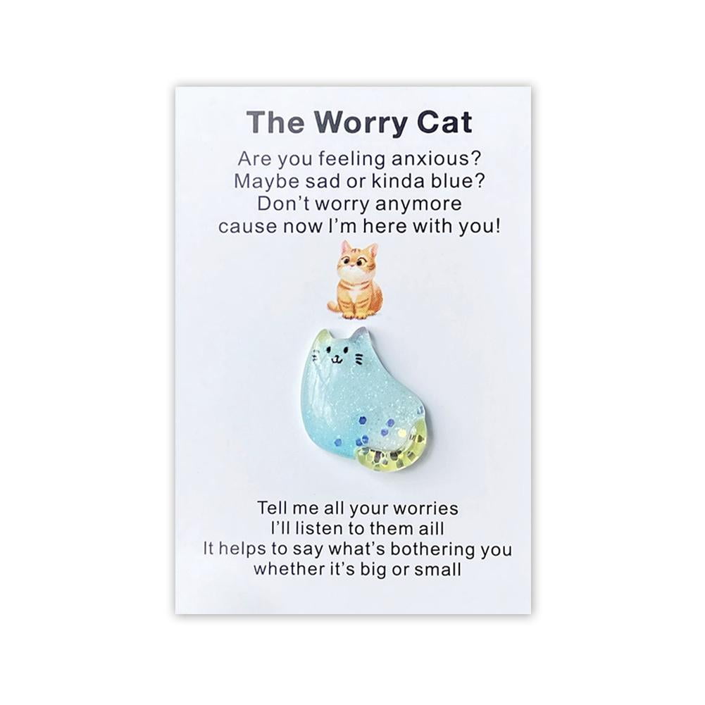 Pocket Hug Cards, The Worry Cat,Handmade Cat Pocket Hugs, Cute Cat ...