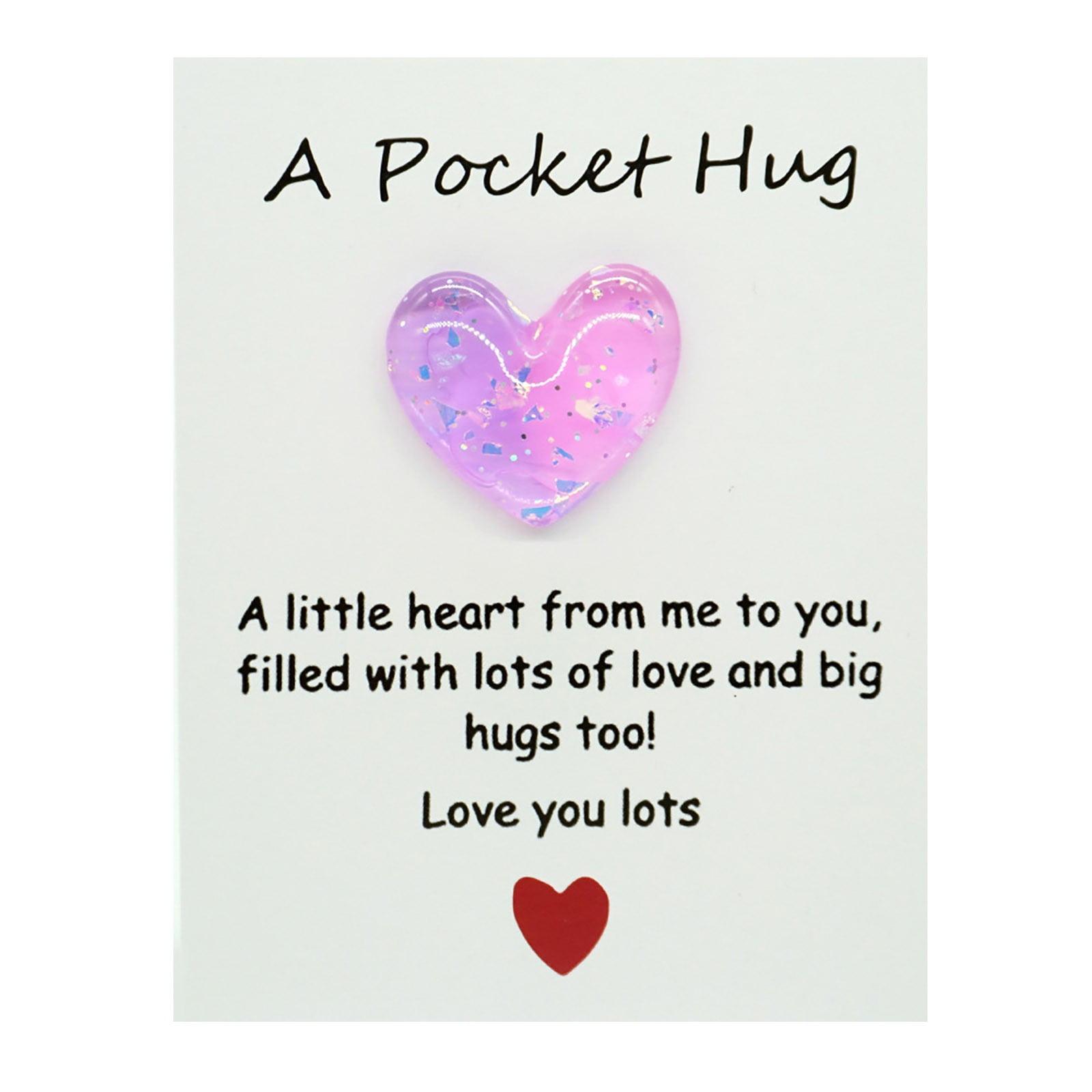 Pocket Hug Encouragement Greeting Cards Heart Shaped Keepsakes ...