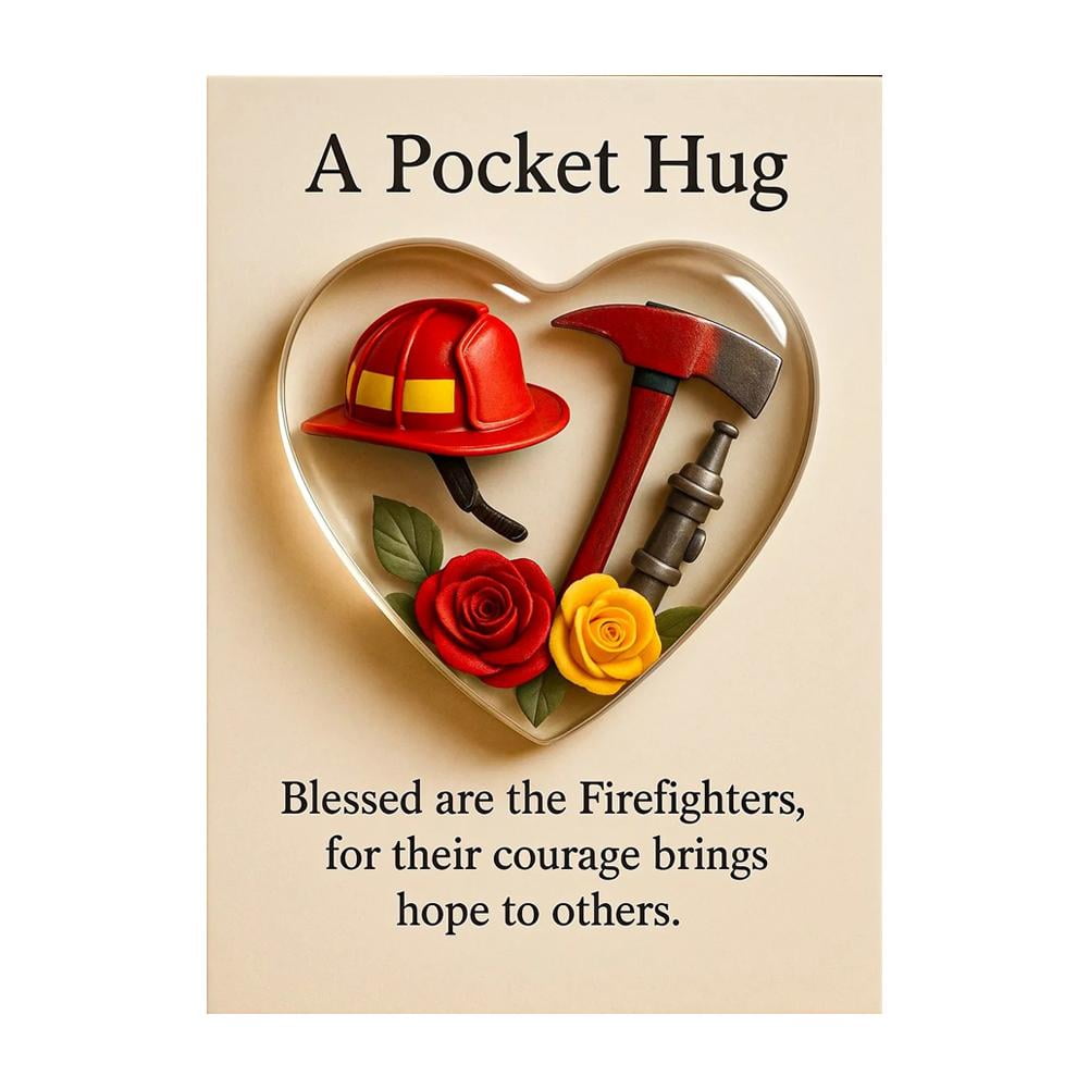 Pocket Hug Gift for First Responders - Heart Shape Appreciation Card ...