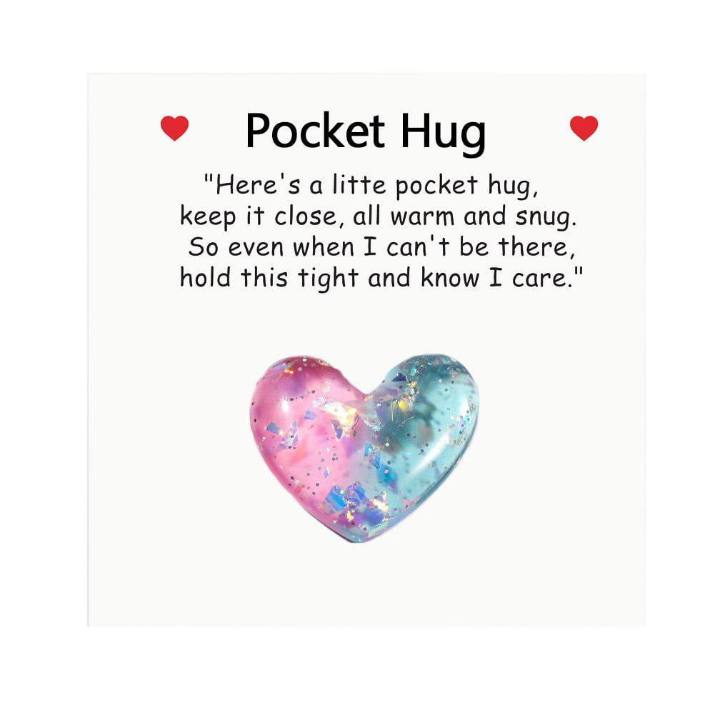 Pocket Hug Heart Token Greeting Card Keepsake for Colleague Family ...
