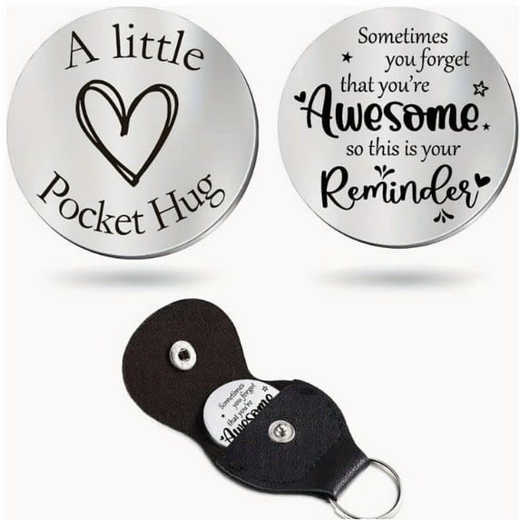 Pocket Hug Token, Encouragement Gift, Metal Inspirational Token ...