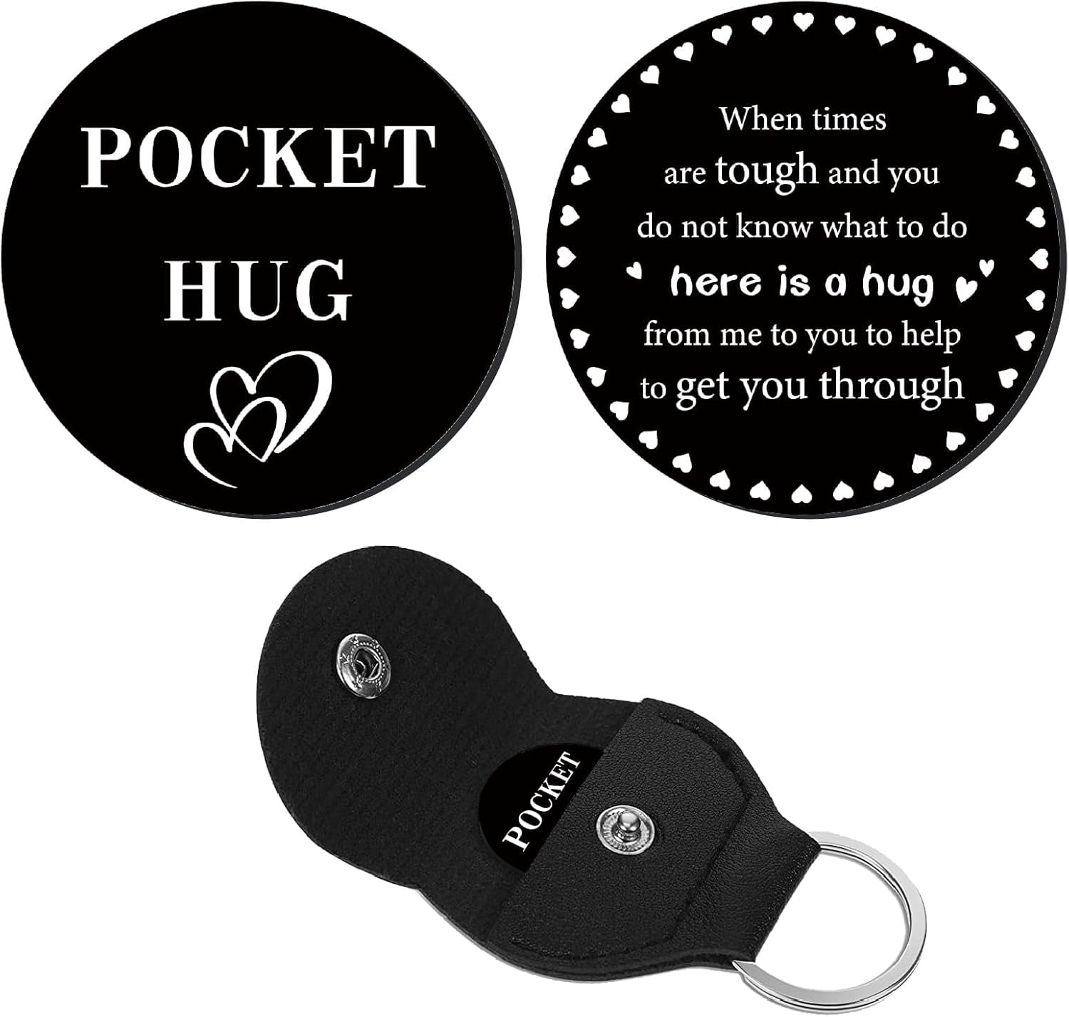 Pocket Hug Token Long Distance Relationship Keepsake Stainless Steel ...