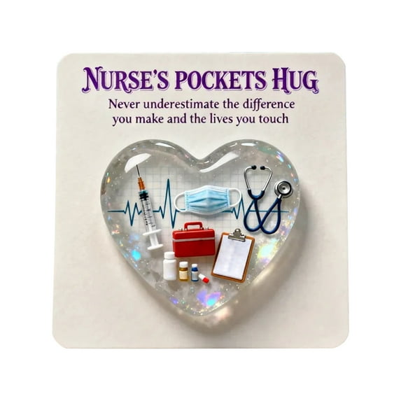 Pocket Hug Token for First Responders, Resin Heart Appreciation Gift ...