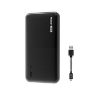 Blackweb Power Bank 10000mAh Portable Battery with LED Readout, Black ...
