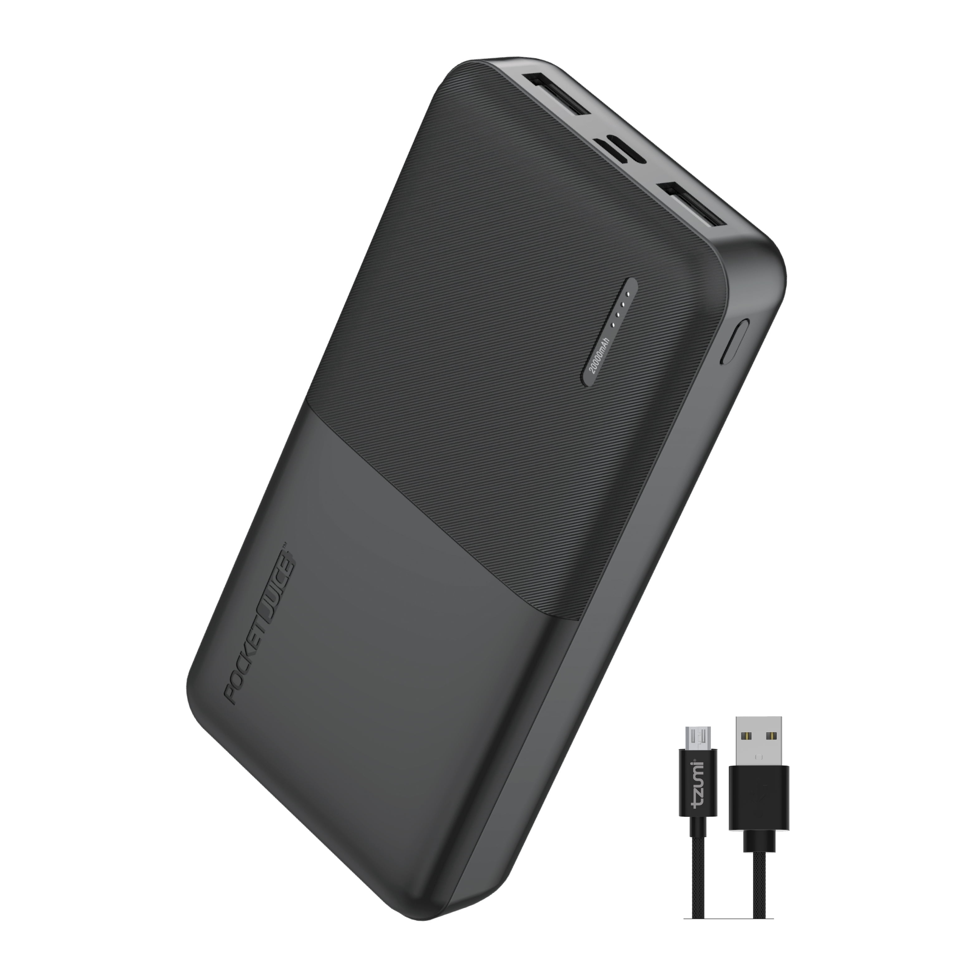 Pocket Juice Slim Pro 20,000mAh, Portable Power Bank and Charger with ...