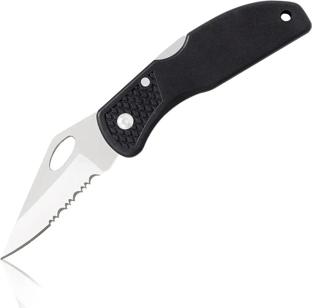 Pocket Knife Clip Small Black 4" Lockback Hunting Camping Survival ...