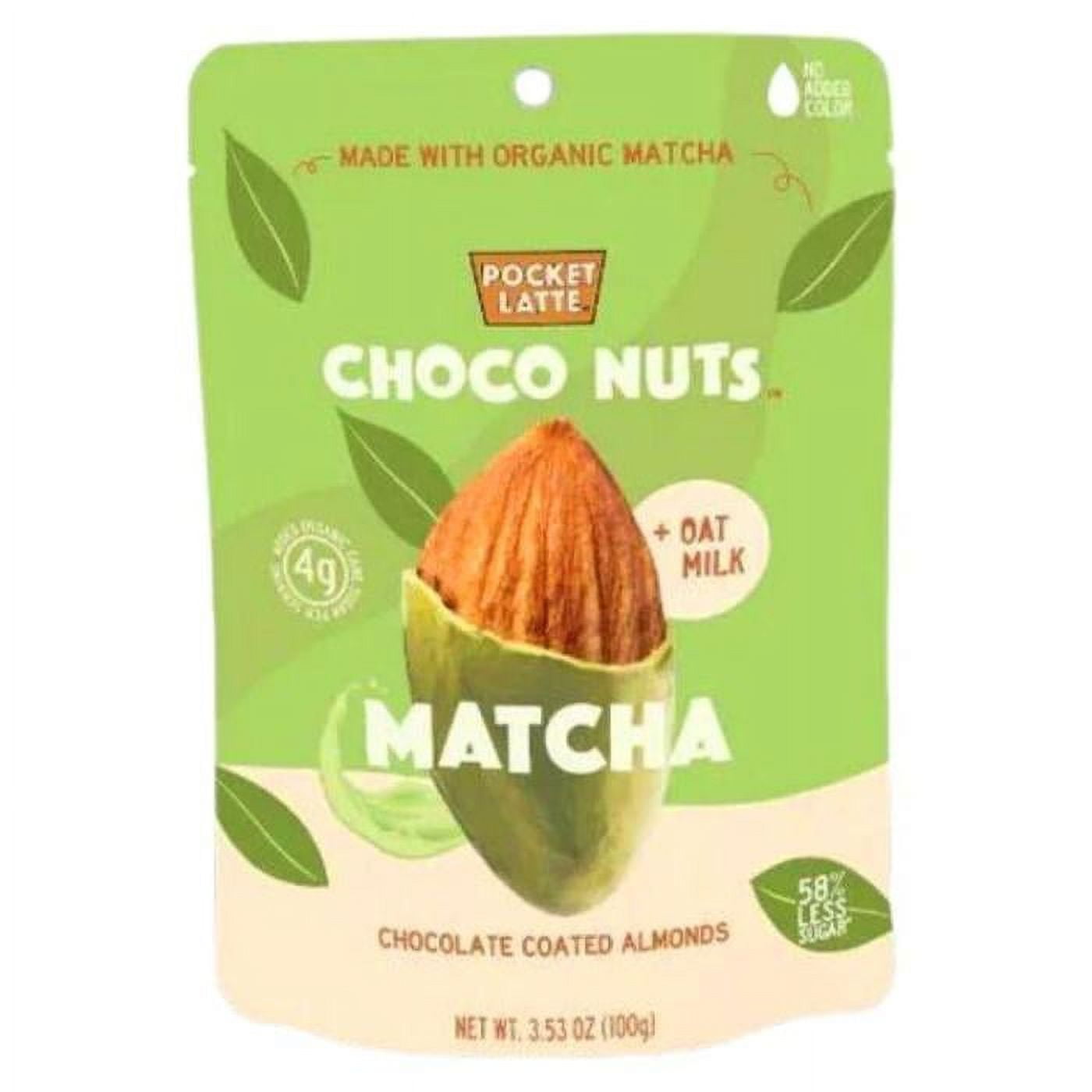 Pocket Latte, Chocolate Coated Almonds, 3.53oz, Multiple Flavors ...