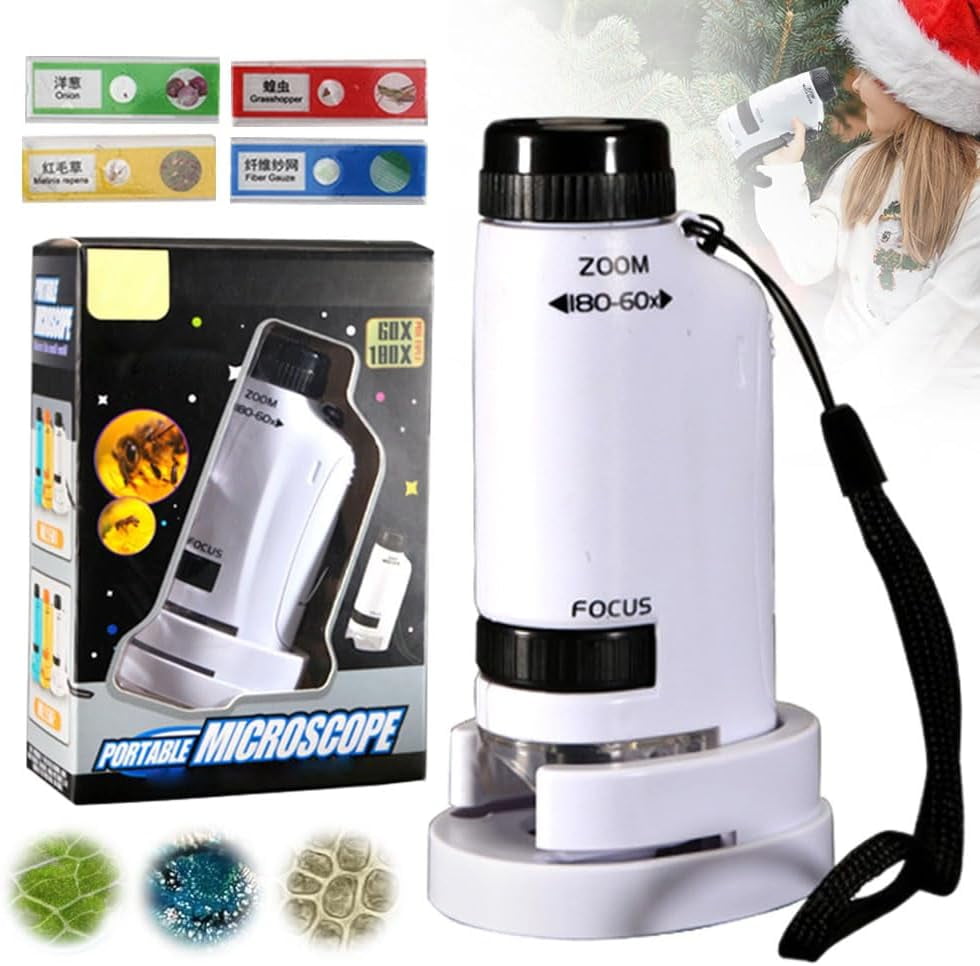 Pocket Microscope for Kids, 2025 New Little Marvin Microscope for ...