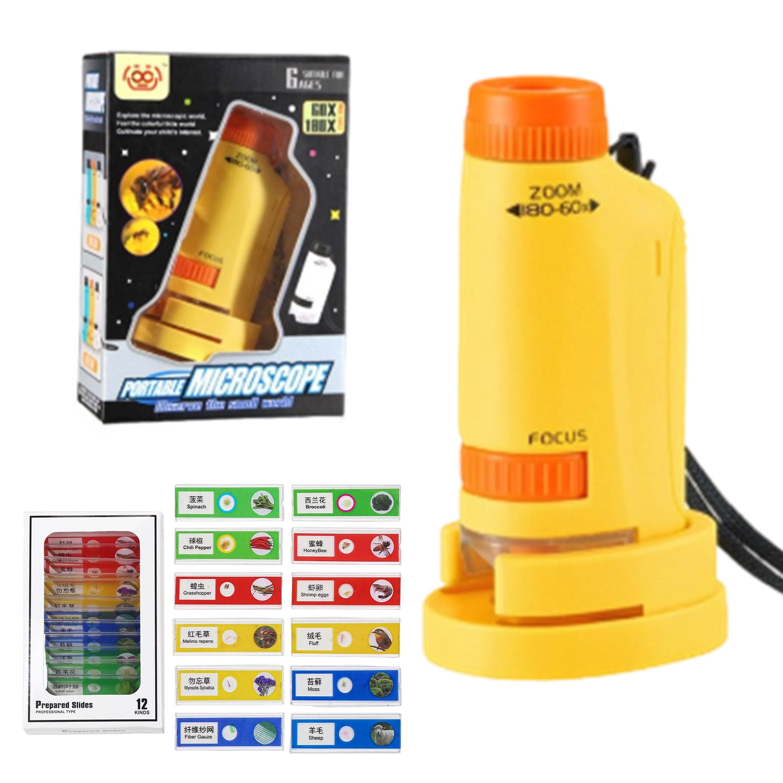 Pocket Microscope for Kids, 2026 New Mini Microscope for Kids, My ...