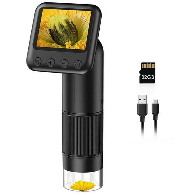 Pocket Microscope for Kids, 800X Handheld USB Digital Microscope Camera ...
