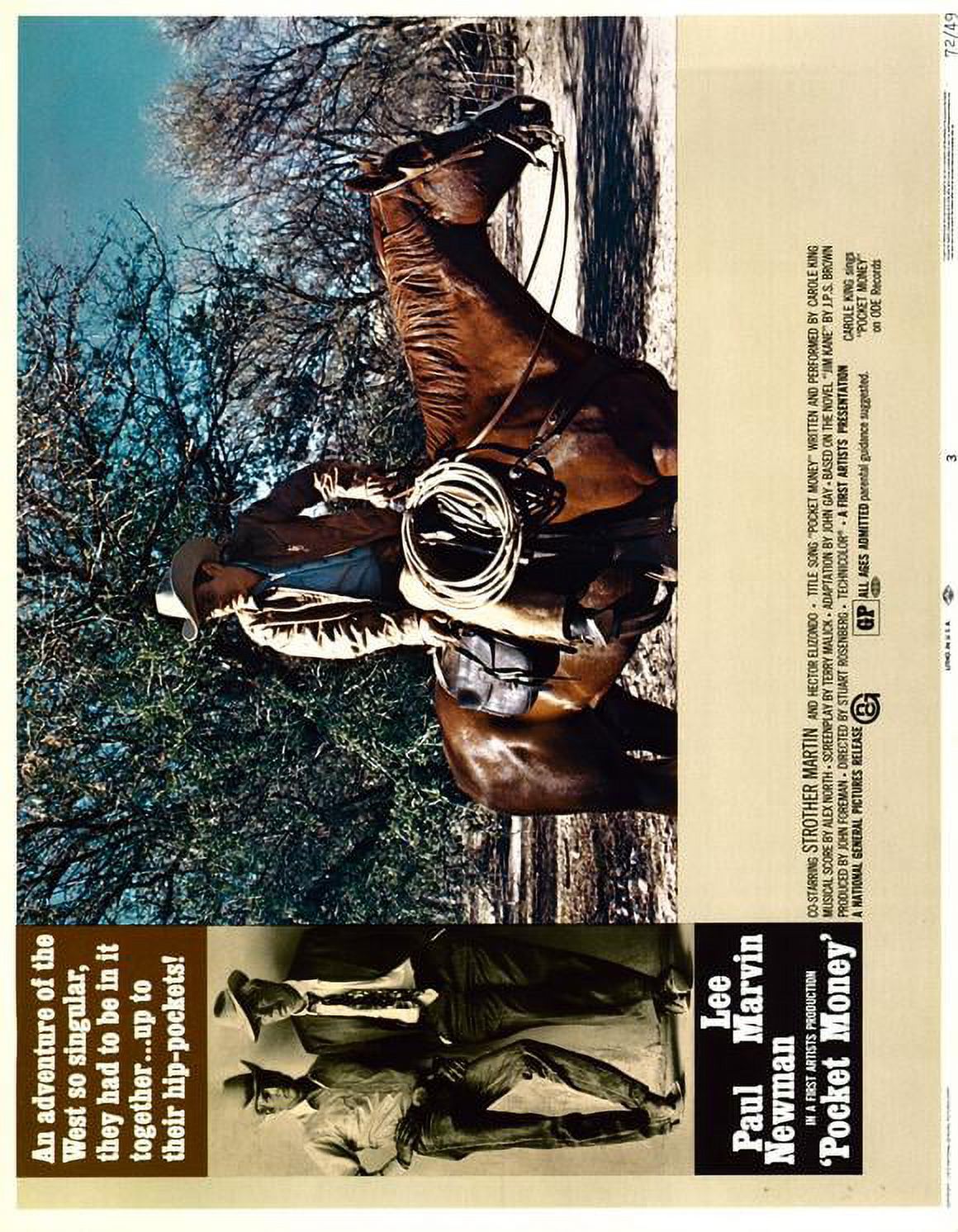 Pocket Money - movie POSTER (Style B) (11" x 14") (1972) - Walmart.com