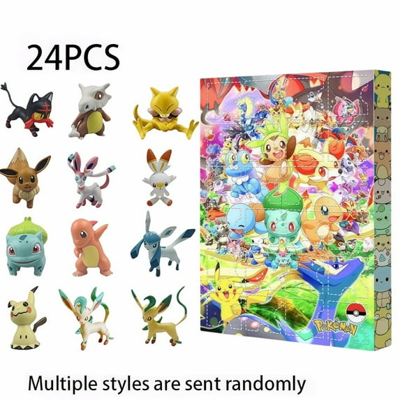 Pocket Monsters 2026 Holiday Advent Calendar for Kids, 24 Gift Pieces ...