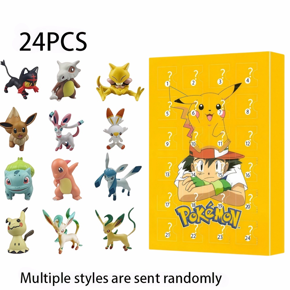 Pocket Monsters 2026 Holiday Advent Calendar for Kids, 24 Gift Pieces ...