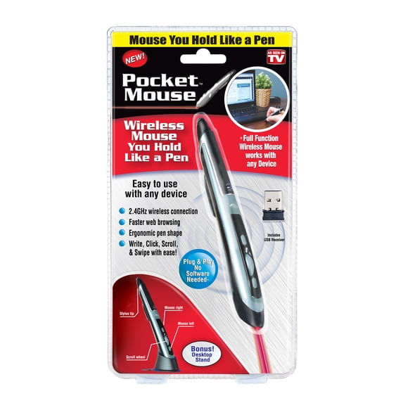 Pocket Mouse - Optical Wireless Mouse - Walmart.com