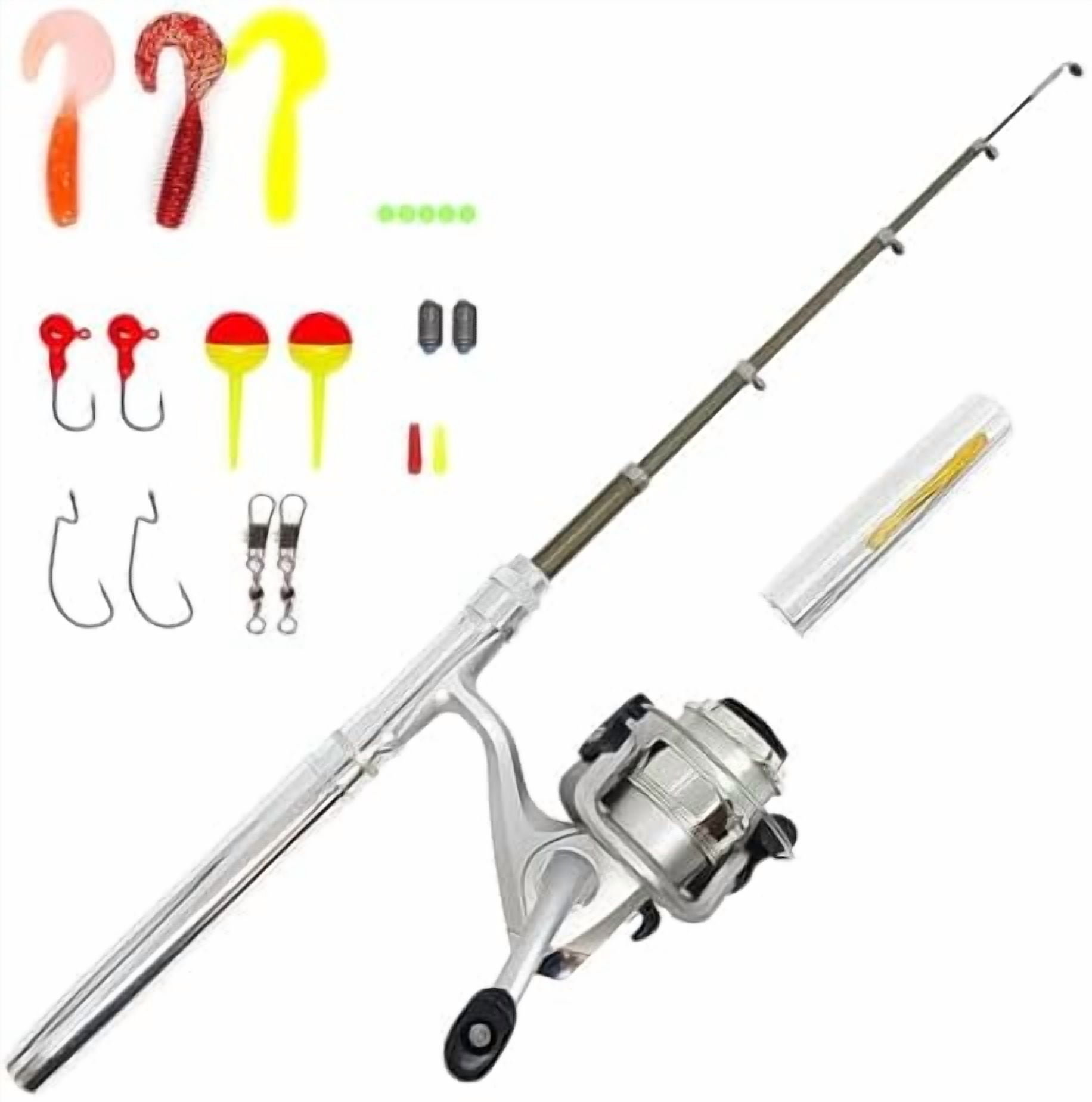 Pocket Pen Fishing Rod and Reel Combos, 38inch Small Fishing Rod ...