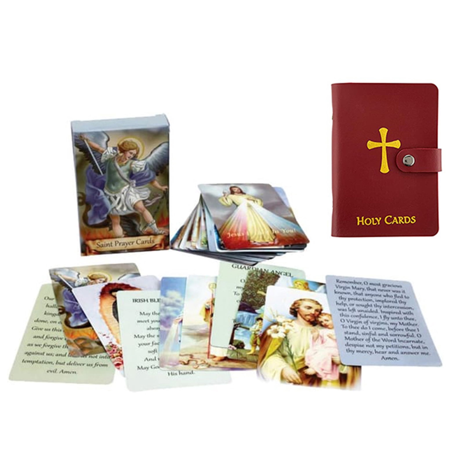 Pocket Prayer Card with Snap Closure Organizer, Catholic Genuine ...