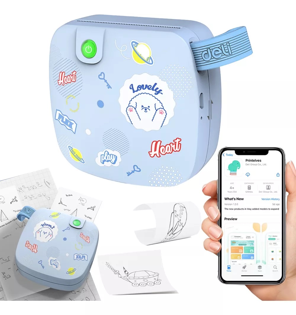 ZINK Phone Photo & Labels Wireless Printer. Wi-Fi Enabled. Print ...