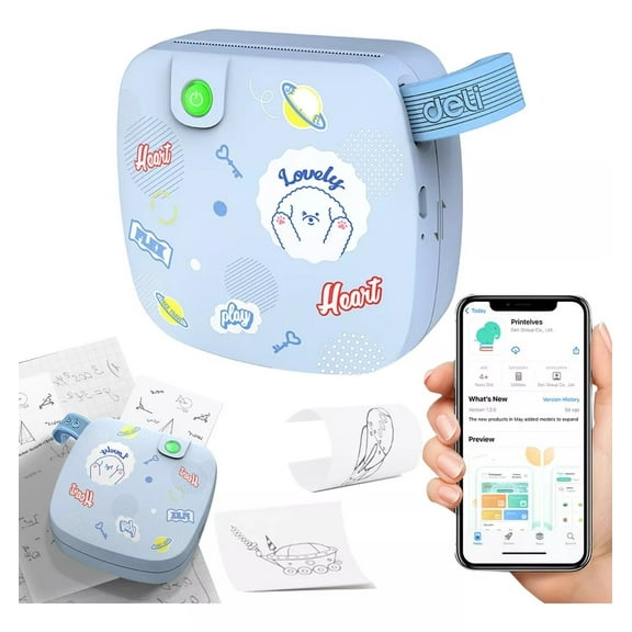 White Adhesive Thermal Sticker Paper 50mm, Compatible with M02/M02S/M02 ...