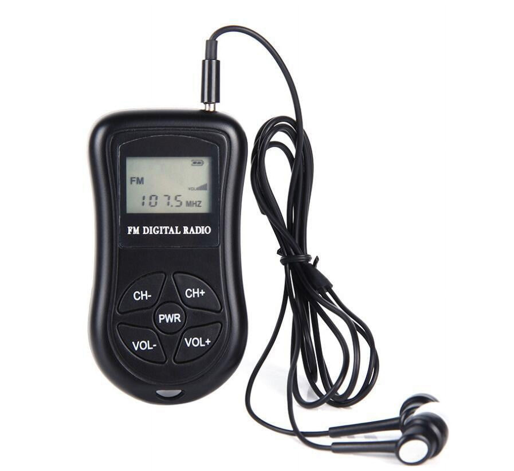 Pocket Radio, Portable LCD Display Digital Radio Mini FM Radio with ...