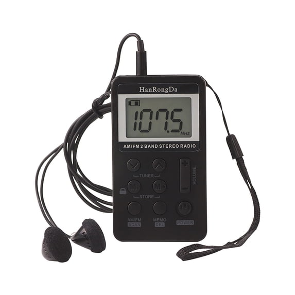 Pocket Radio Portable Radio, Mini Digital Tuning Walkman Radio, with ...