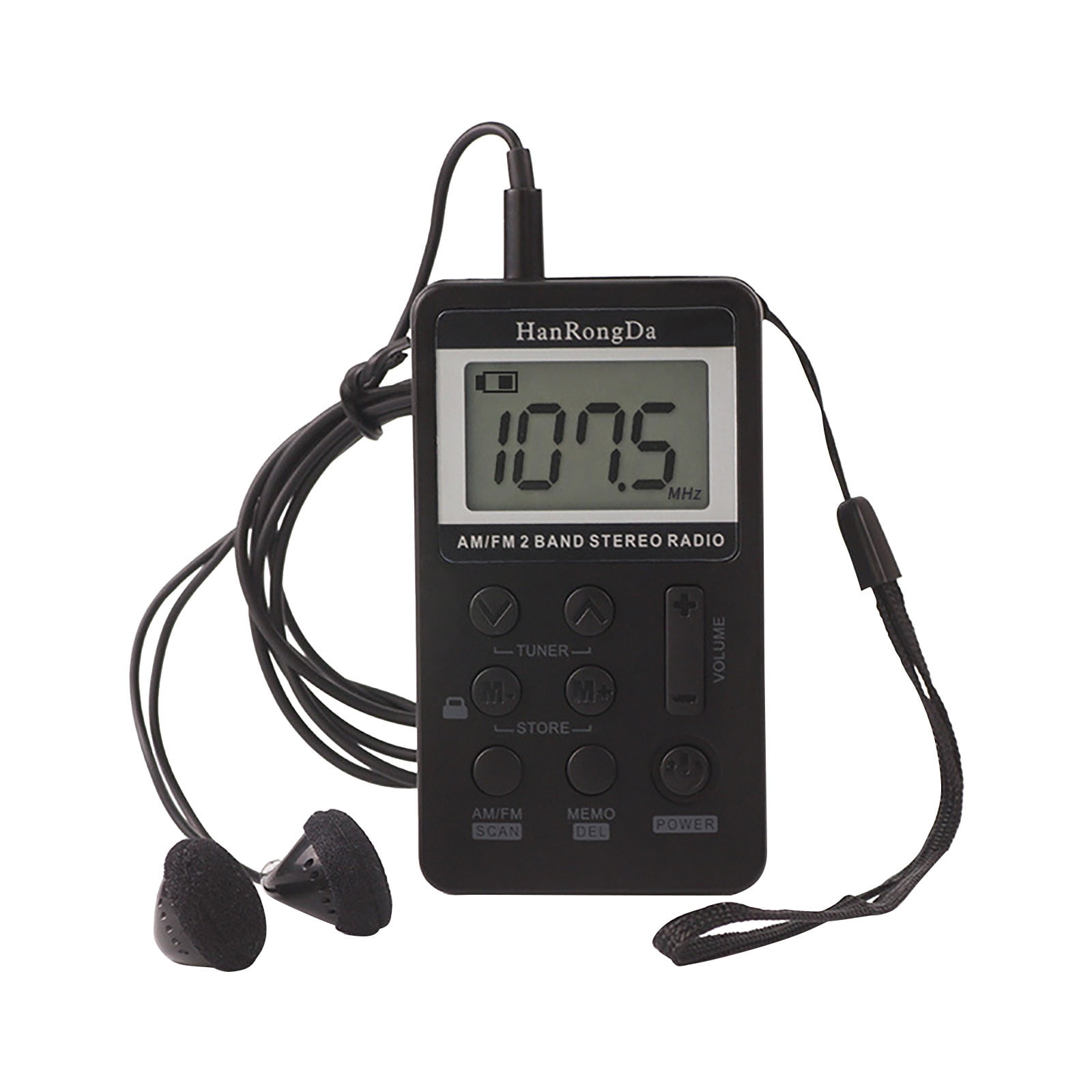Pocket Radio Portable Radio, Mini Digital Tuning Walkman Radio, with ...