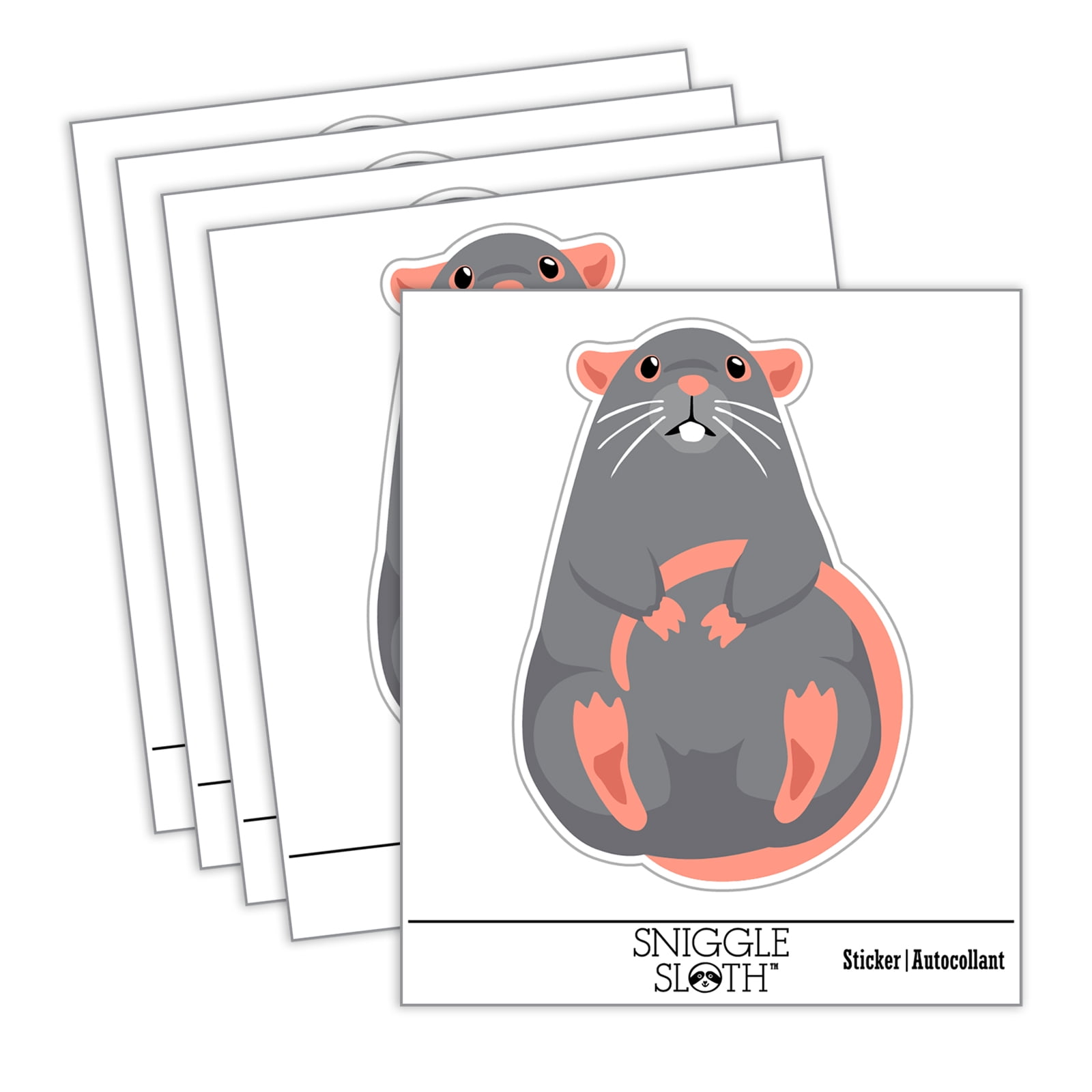 Pocket Rat Sitting Rodent Car Window Bumper Water Bottle Phone Tablet ...