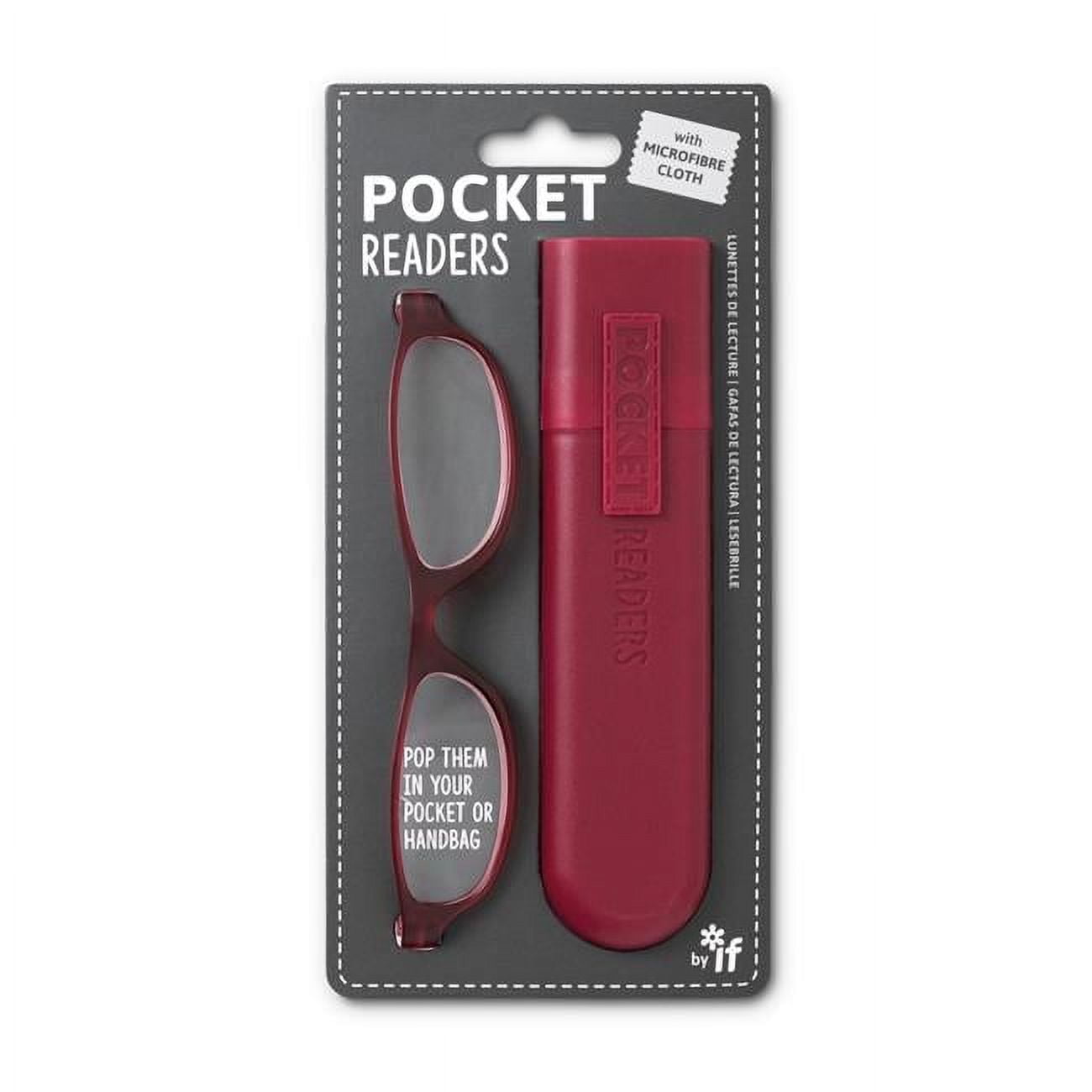 Pocket Readers Glasses, Red - Plus 2.0 - Walmart.com