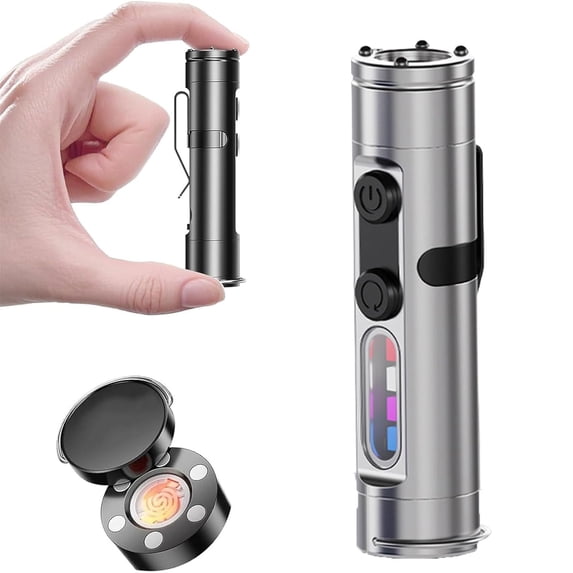 Pocket Rechargeable EDC Flashlight: 500 Lumens Mini Keychain Light with ...