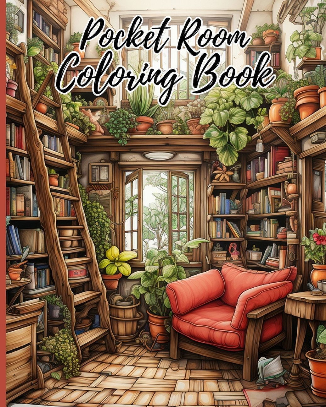 Pocket Room Coloring Book: Unique and Creative Interior, Tiny ...