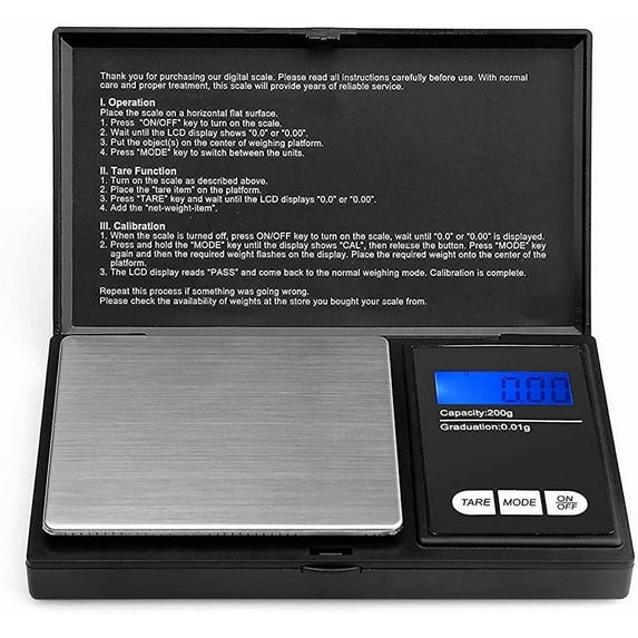 Pocket Scale- Portable Digital Scale With Back-lit Lcd Display, Digital ...